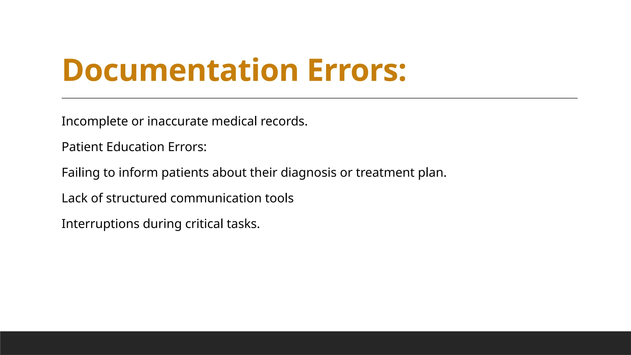 types of medical errors at a glance | Dr Habibur Rahim | PPT