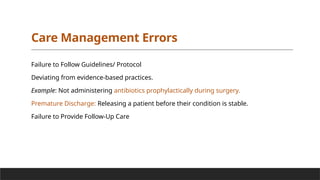 types of medical errors at a glance | Dr Habibur Rahim | PPT
