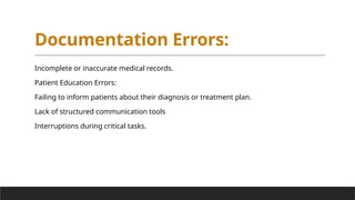 types of medical errors at a glance | Dr Habibur Rahim | PPT