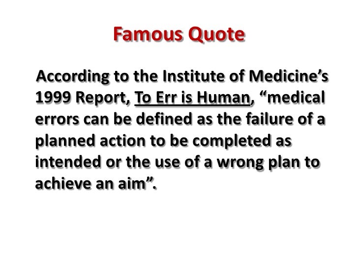 Medical Error Quotes
