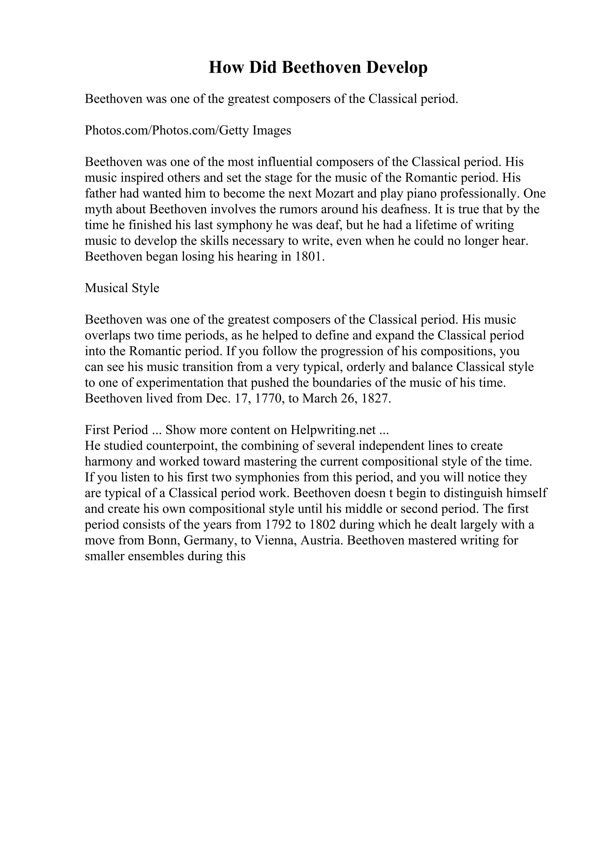 Medical Essay Examples | PDF