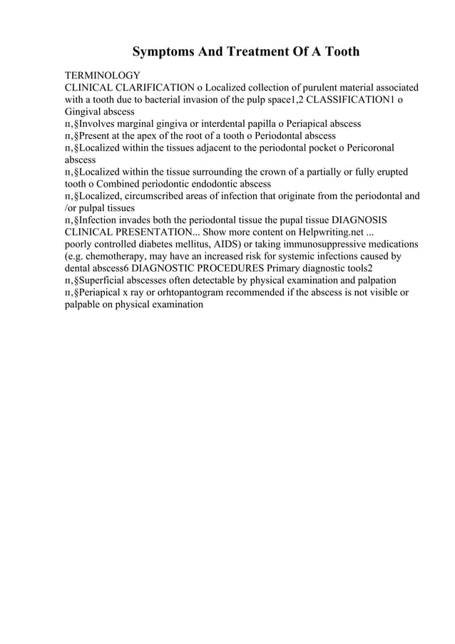 Medical Essay Examples | PDF