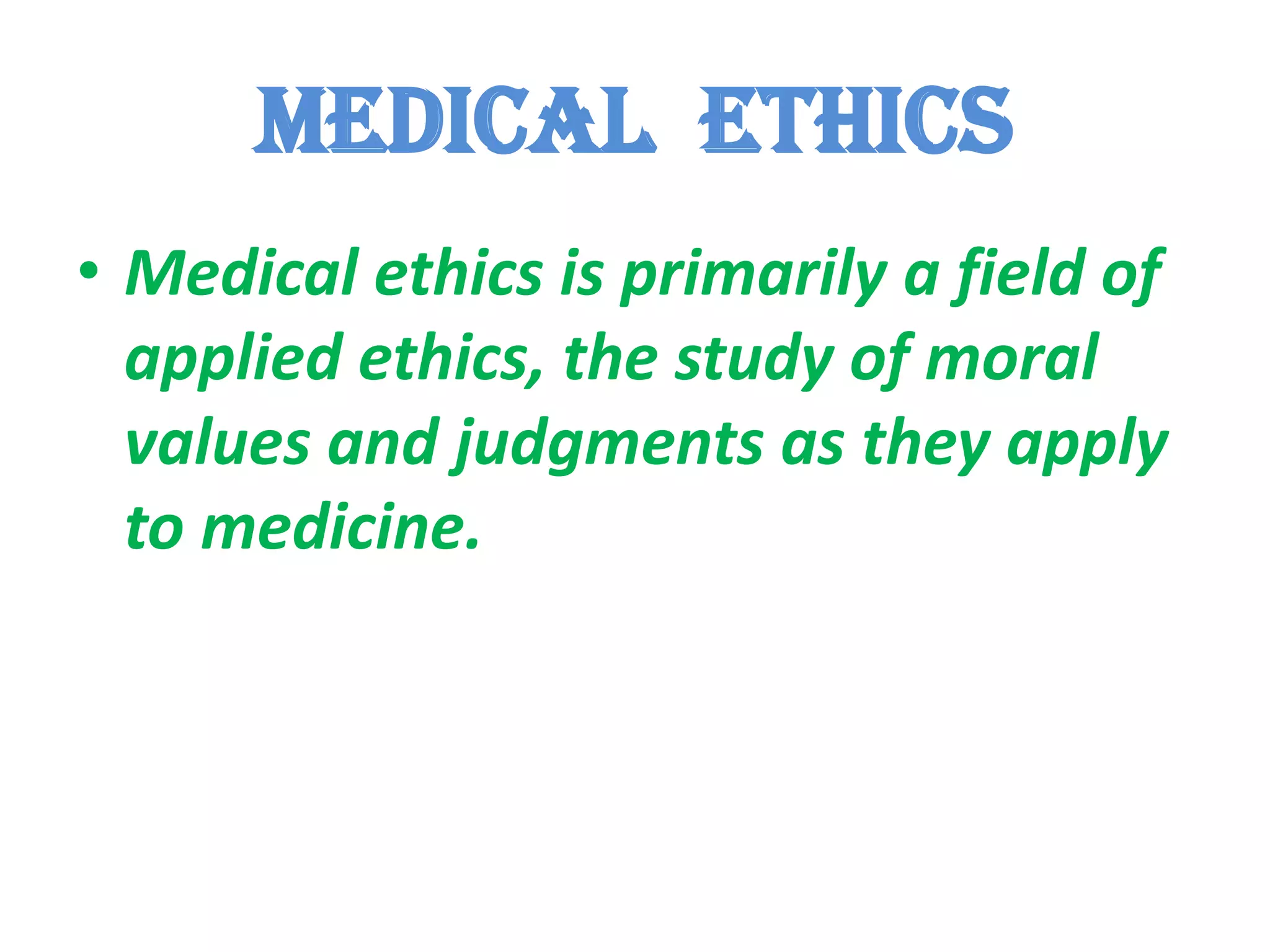 Medical ethics | PPT