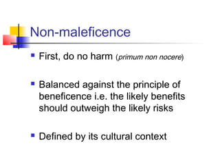 Medical ethics | PPT | Healthcare Industry | Industries