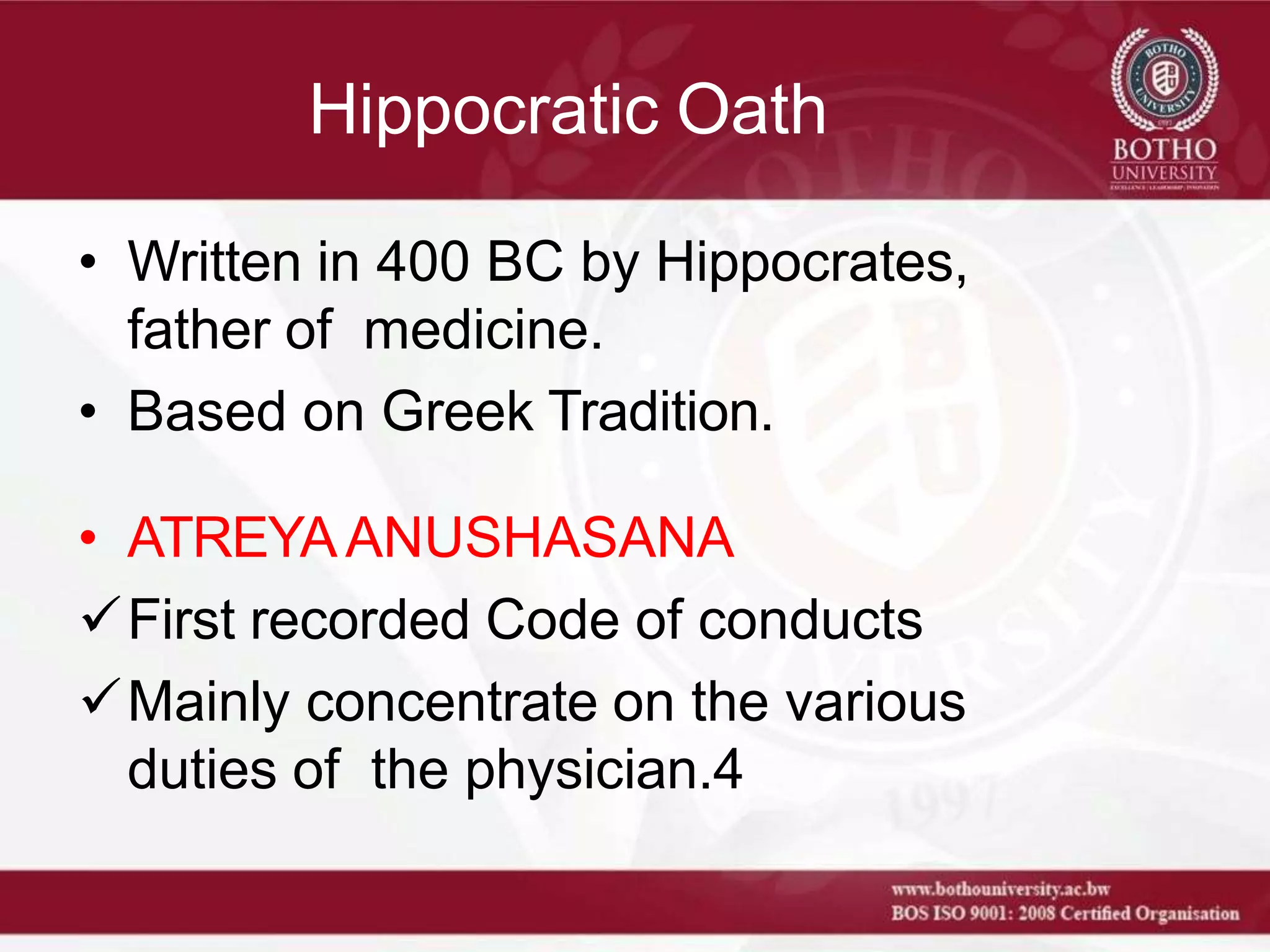 Medical ethics goal scope | PPTX