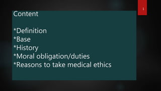 Medical Ethics in Medical Practice | PPTX