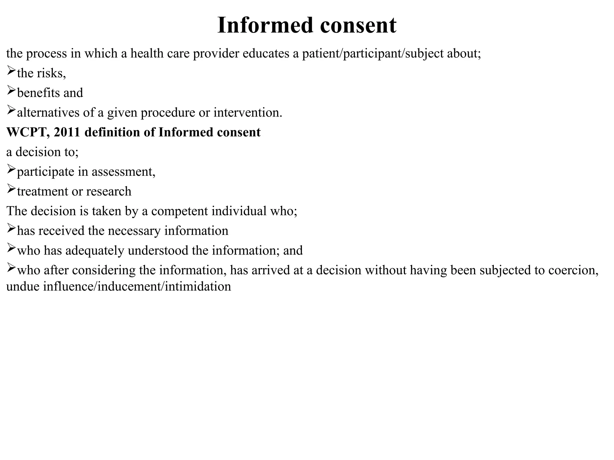 Medical ethics, Introduction to med. ethics, AHPC, Informed Consent.ppt