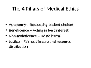 Medical ethics presentation for any setup | PPTX
