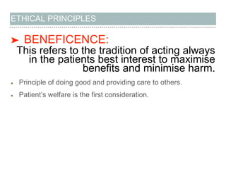 MEDICAL ETHICS AND IT'S RELATIONSHIP TO PATIENTS | PPT
