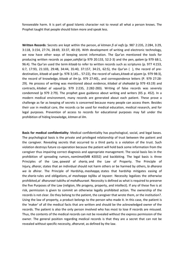 Medical Etiquette And Confidentiality | DOCX