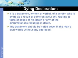 Medical evidance - By Rijin.P.S | PPT