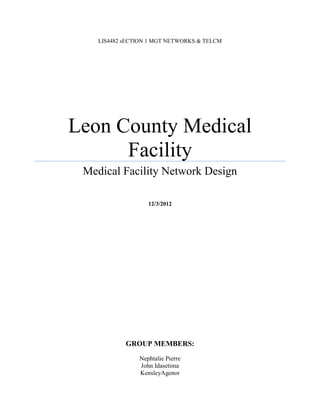 Medical facility network design | DOCX
