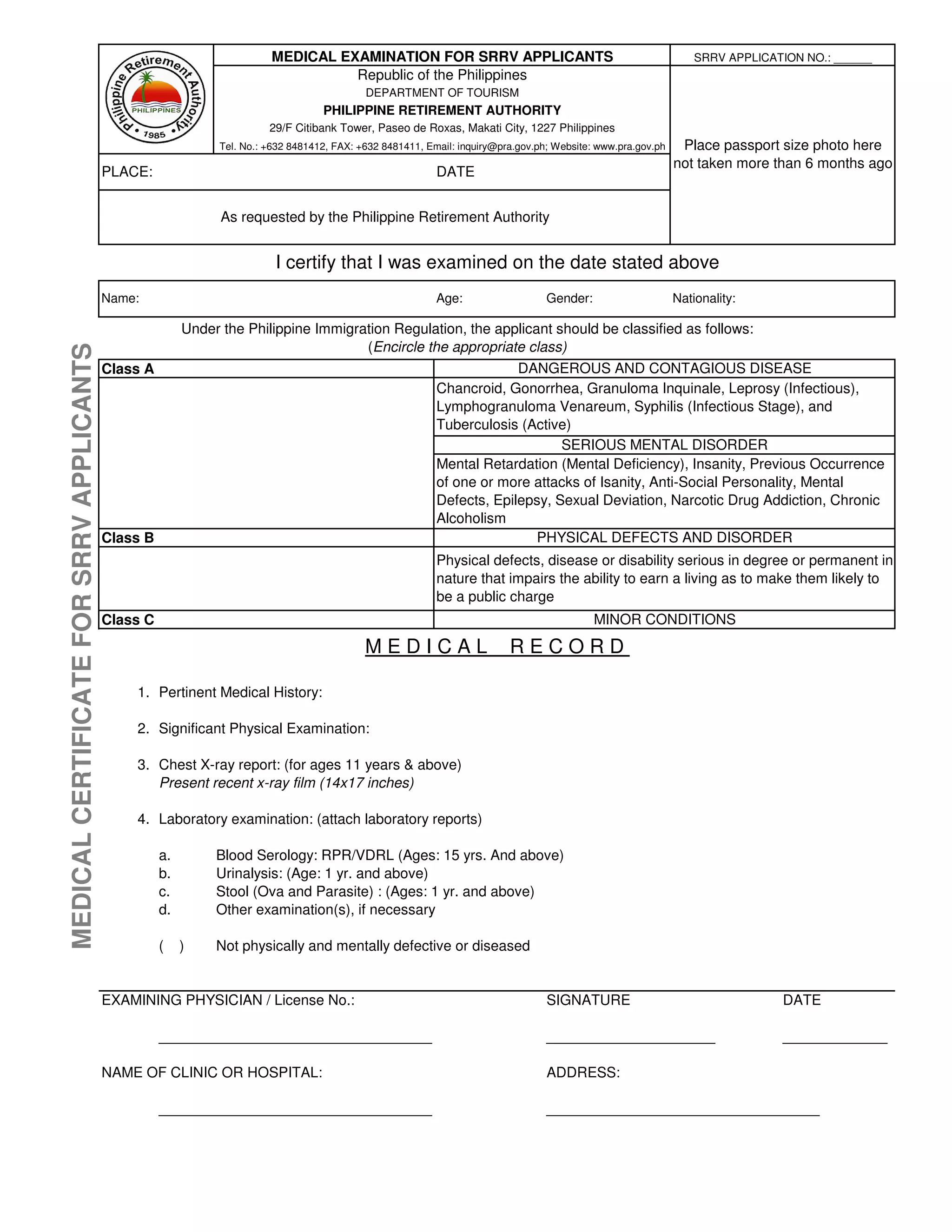 Medical form | PDF