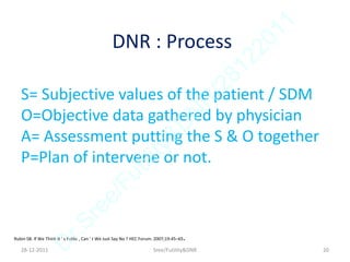 Medical futility DNR | PPT