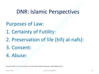 Medical futility DNR | PPT