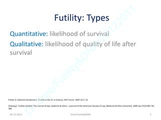 Medical futility DNR | PPT