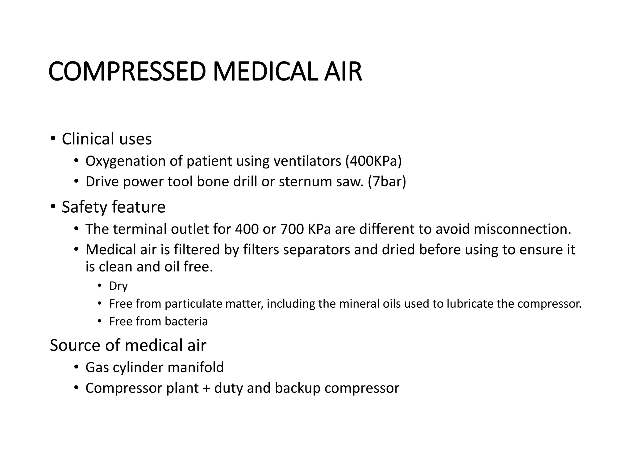 Medical gas supply. (central supply) | PPT