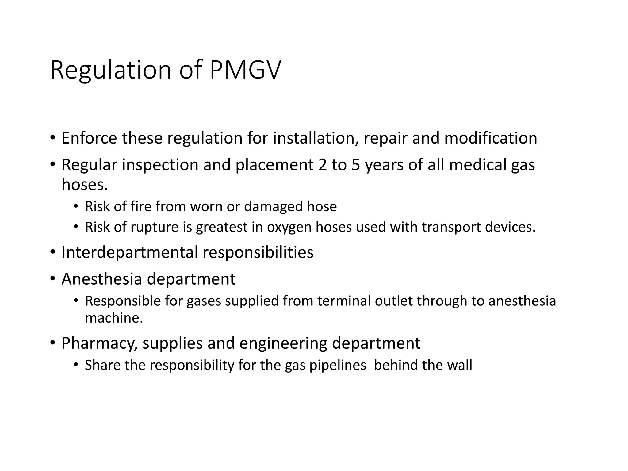 Medical gas supply. (central supply) | PPT
