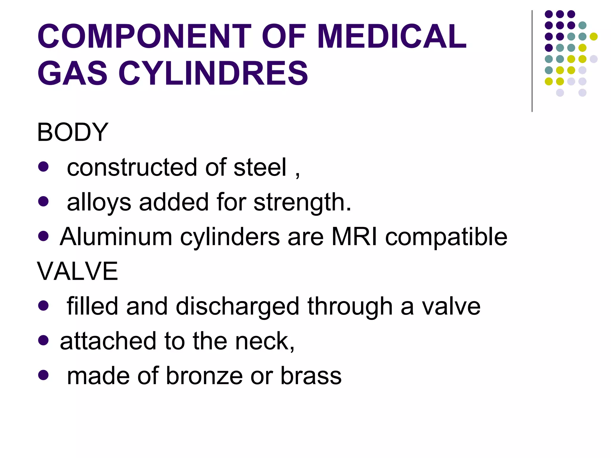 Medical gas supply.pipelines and cylinders | PPT