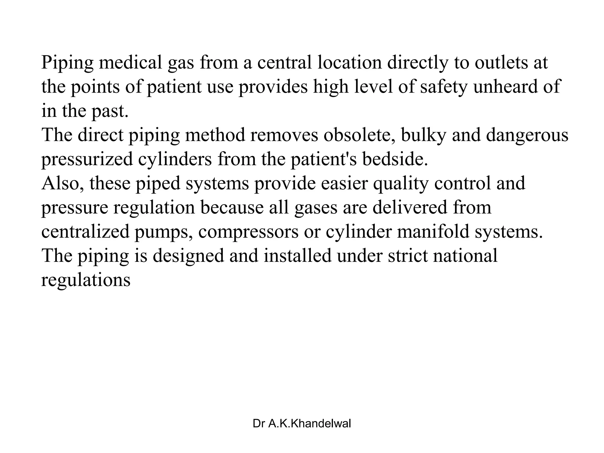 Medical gas supply system | PPT