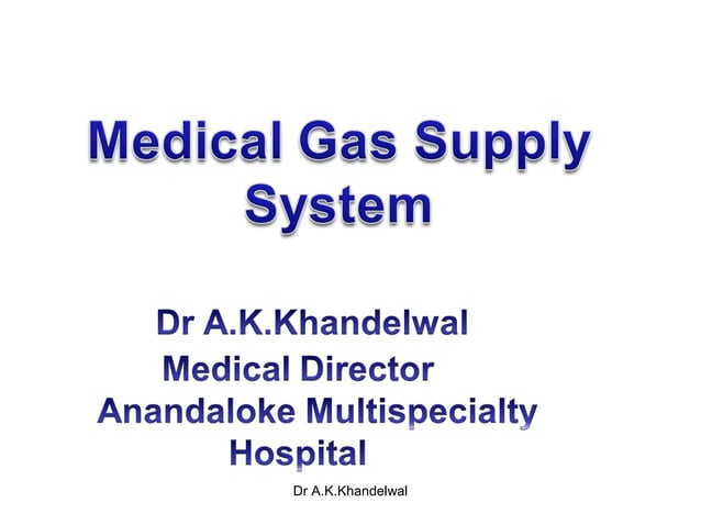 Medical gas supply system | PPT