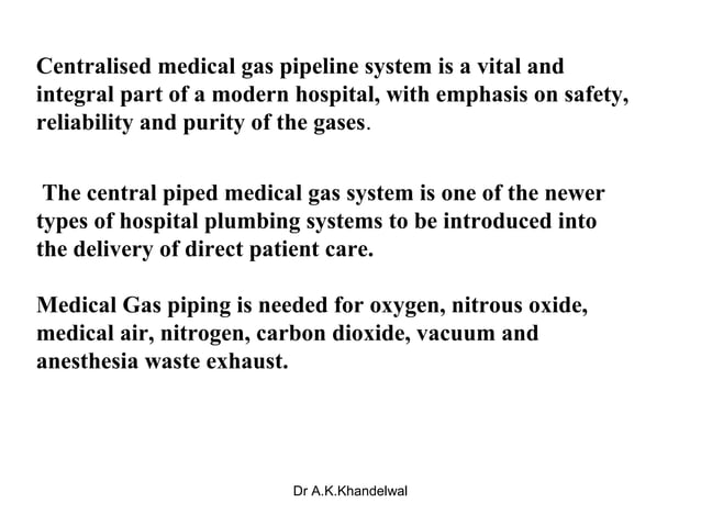Medical gas supply system | PPT