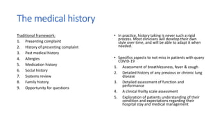 Medical history & examination | PPTX
