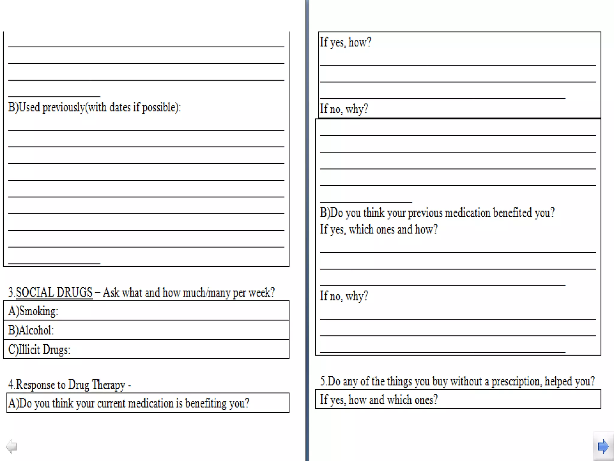 Medical history interview | PPTX