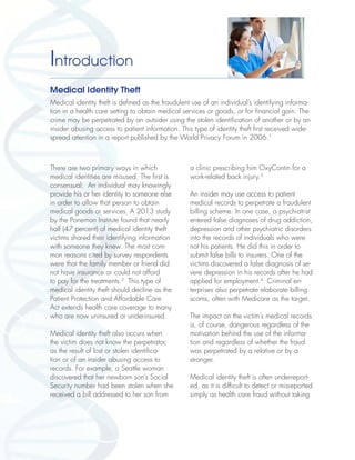 Medical Identity Theft - Electronic Medical Records | PDF