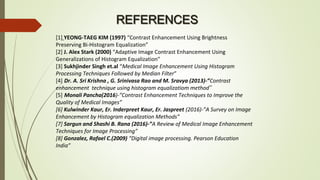 Medical image enhancement using histogram processing part1 | PPT