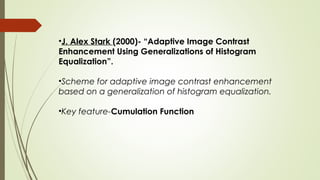 Medical image enhancement using histogram processing part1 | PPT