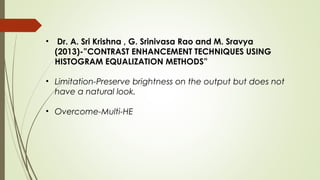 Medical image enhancement using histogram processing part1 | PPT