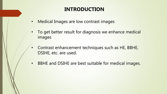 Medical image enhancement using histogram processing part2 | PPT