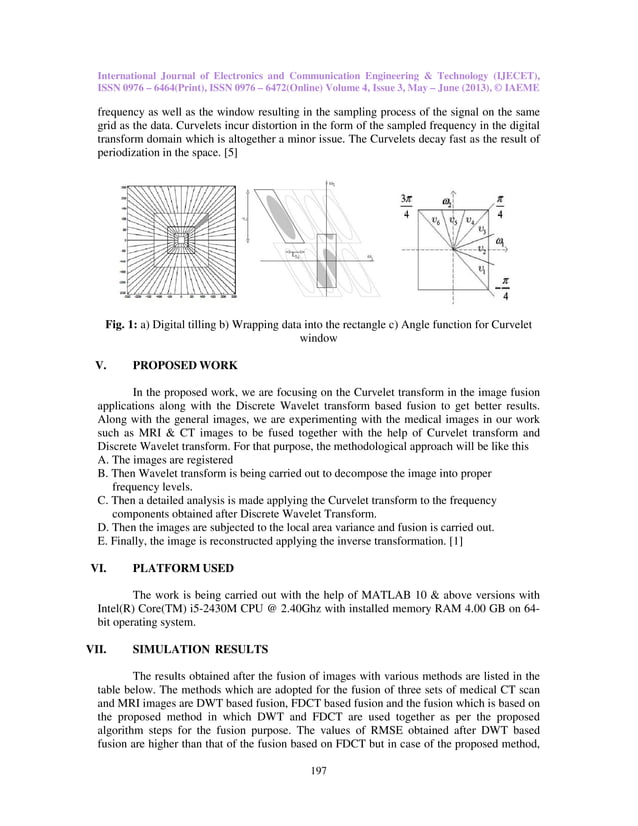 Medical image fusion using curvelet transform 2-3-4-5 | PDF