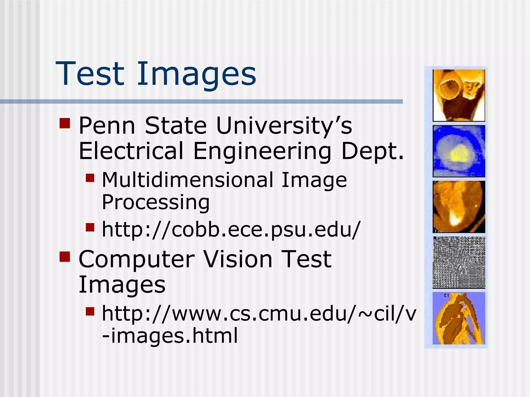 Medical image processing studies | PPT