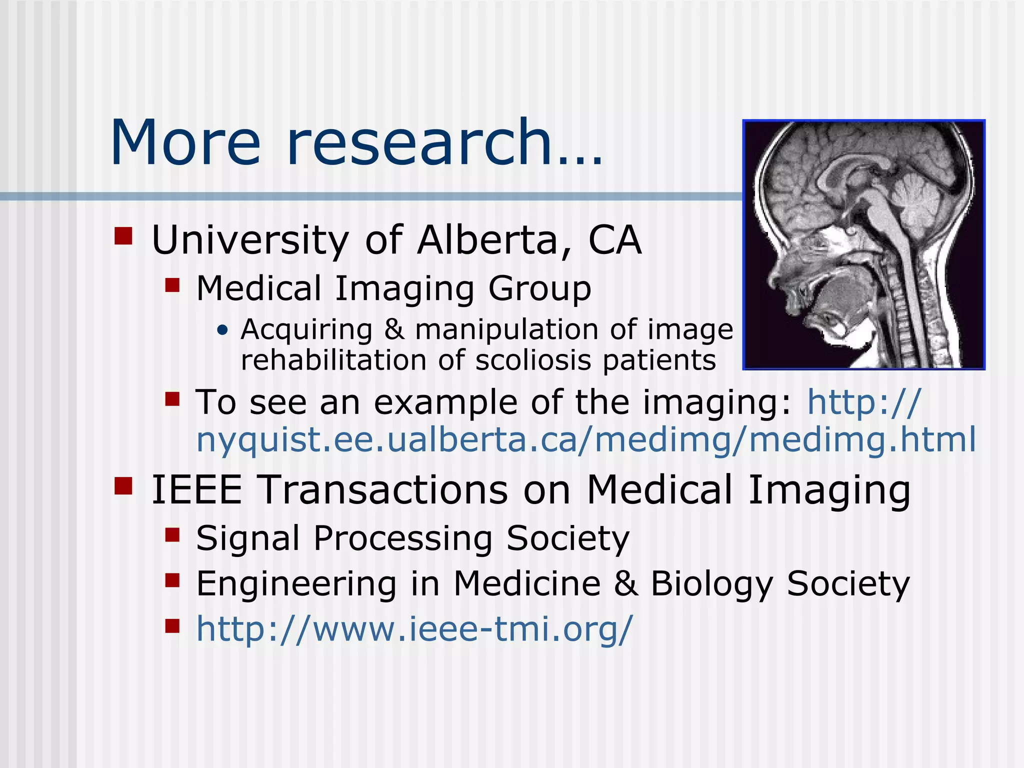 Medical image processing studies | PPT