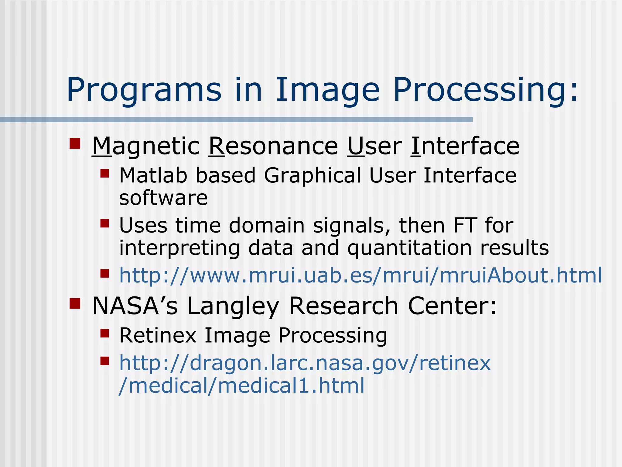 Medical image processing studies | PPT