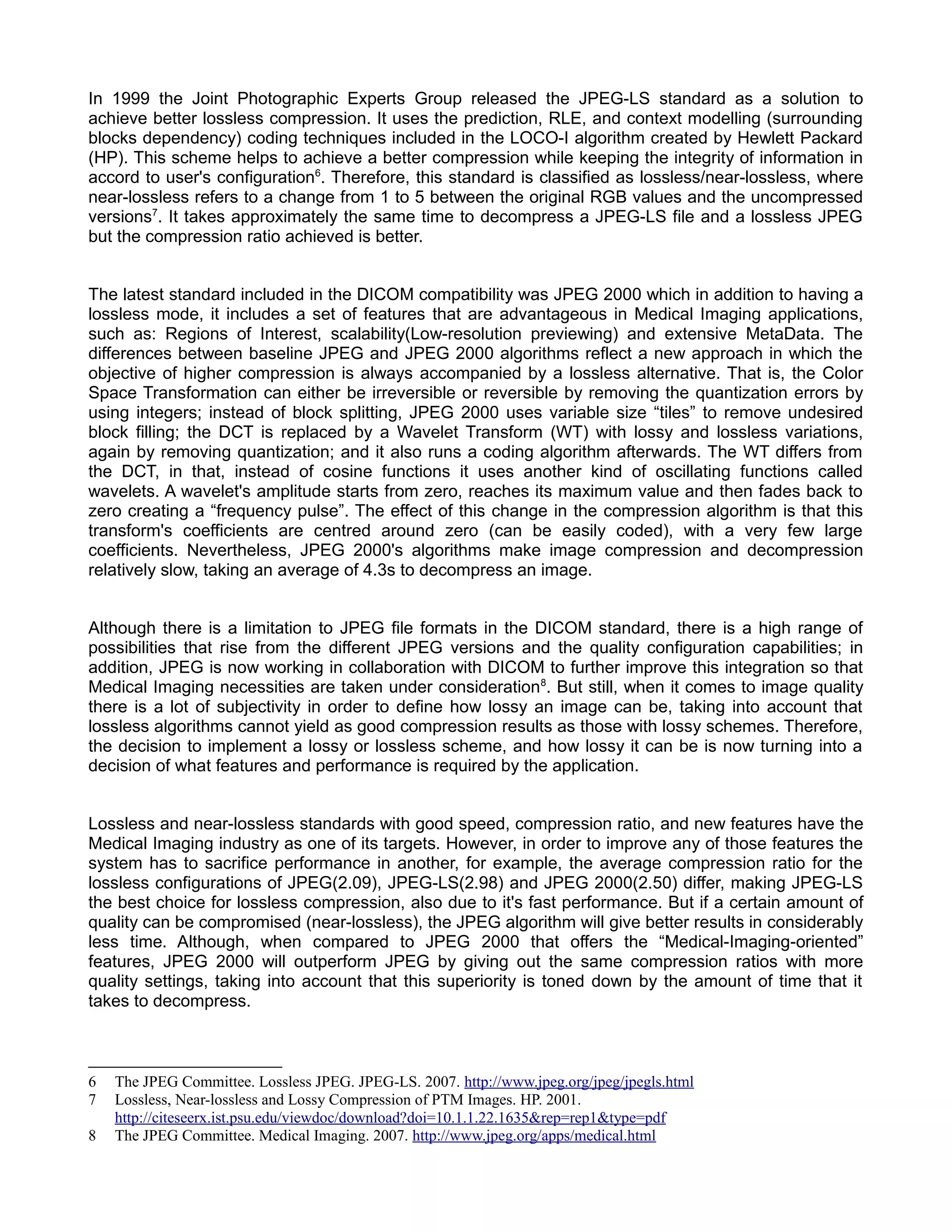 Medical images compression: JPEG variations for DICOM standard | PDF | Computing | Technology ...