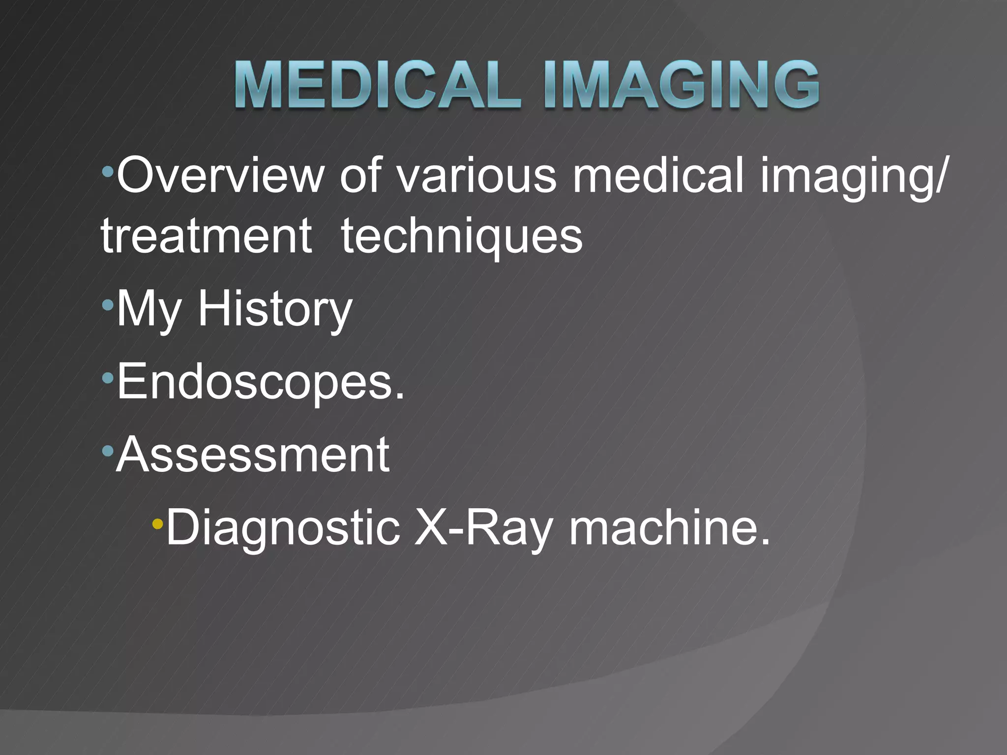 Medical imaging | PPT
