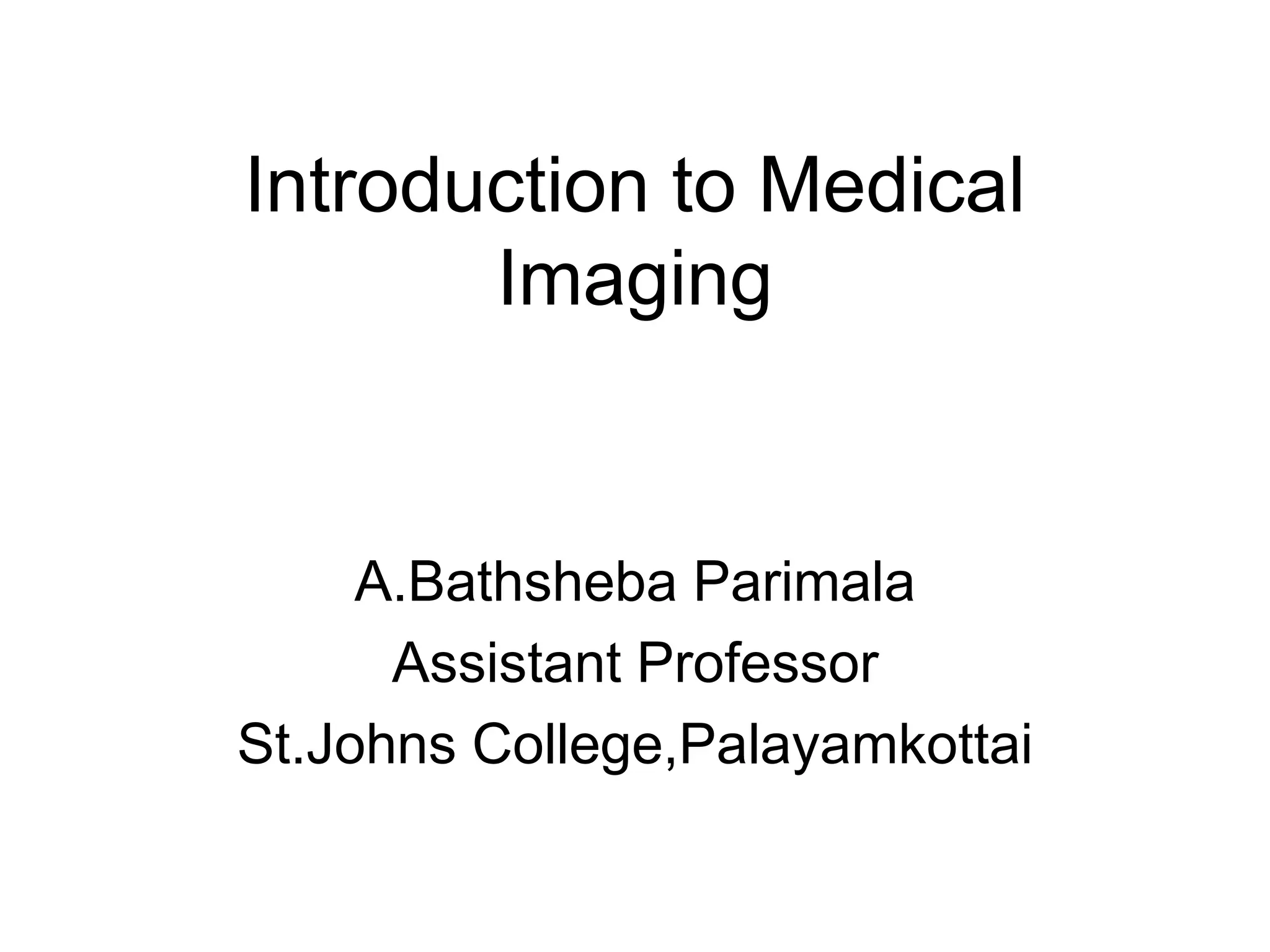 Medical imaging | PPT