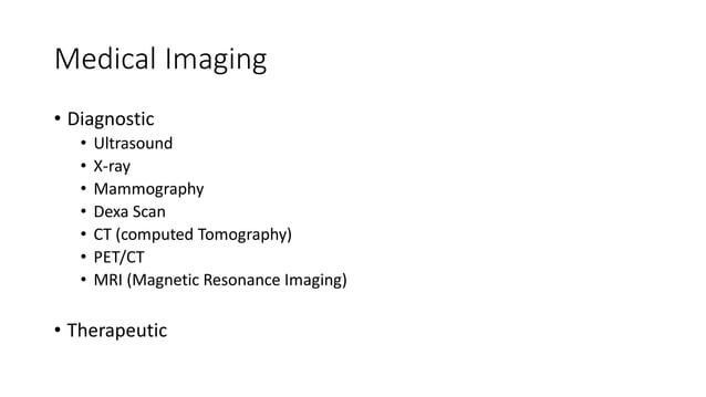 Medical imaging | PPT
