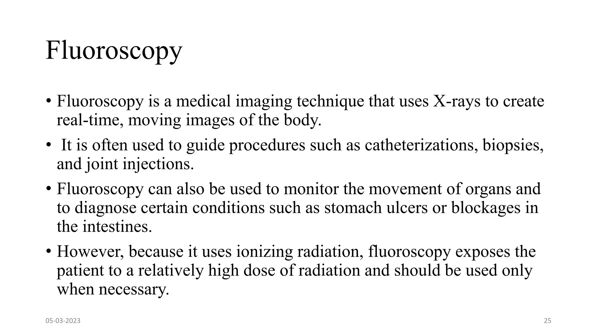 MEDICAL IMAGING NOTES | PPTX
