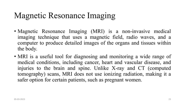 MEDICAL IMAGING NOTES | PPTX
