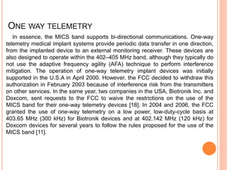 Medical Implant Communication Systems. | PPT