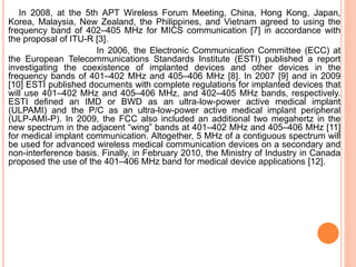 Medical Implant Communication Systems. | PPT