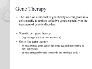 Medical implication of developmental biology | PPTX