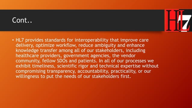 HL7 Health level 7 | PPTX