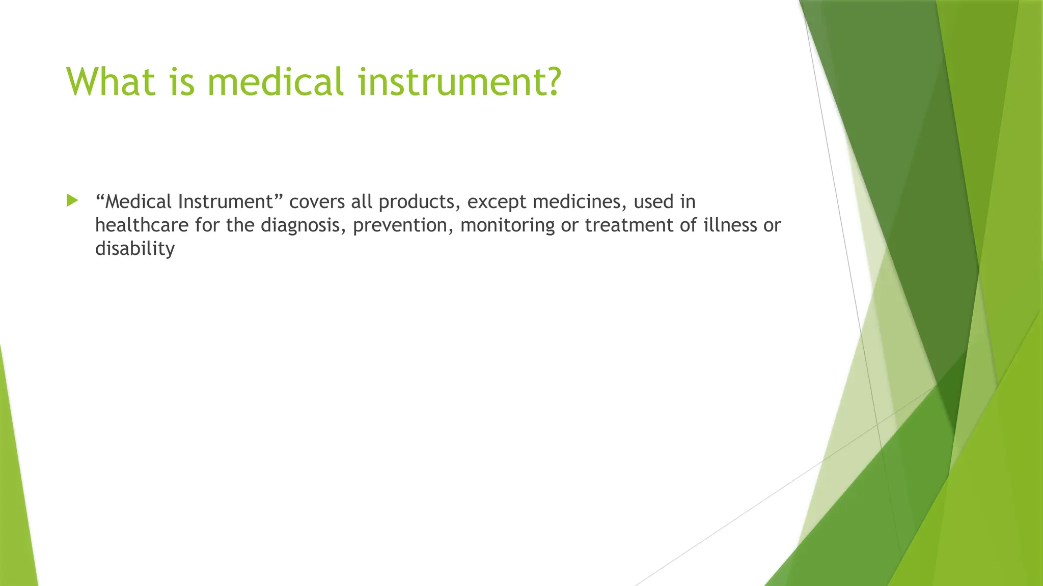 Description about Medical instrumentation | PPTX
