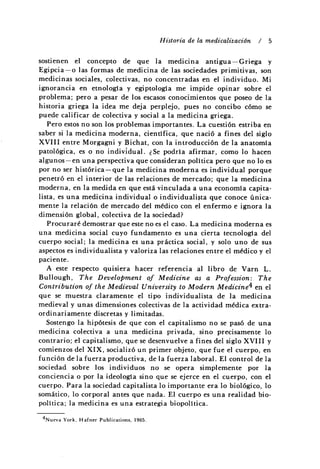 Historia de la medicalizacion. Michel Foucault. | PDF