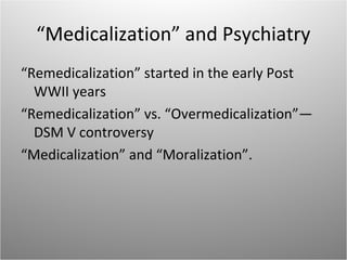 Medicalization and Stress: Challenges in Mental Health Disability | PPT ...